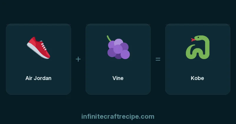 How to make 🐍 Kobe in Infinite Craft - Kobe recipe