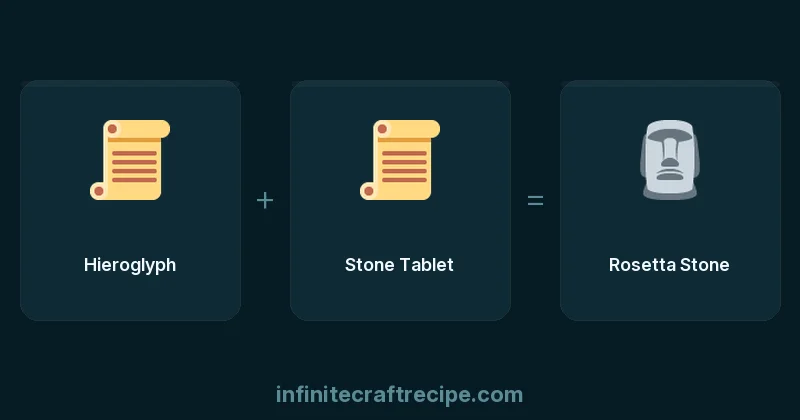 How to make 🗿 Rosetta Stone in Infinite Craft - Rosetta Stone recipe