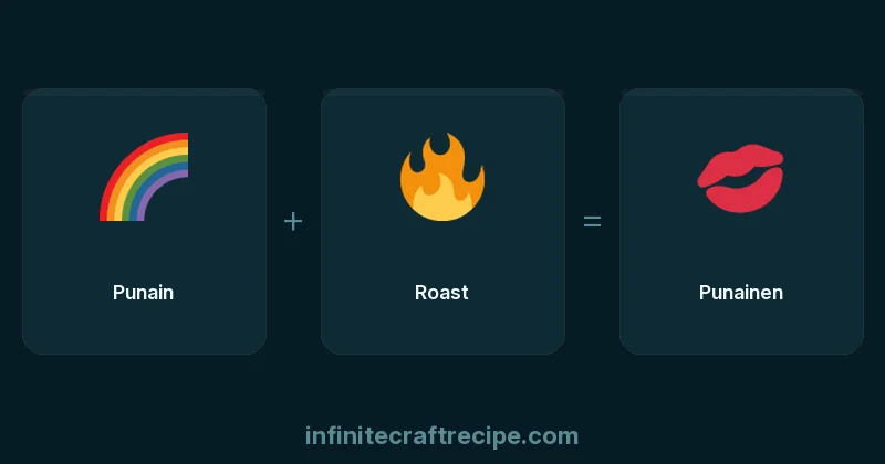 How to make 💋 Punainen in Infinite Craft - Punainen recipe