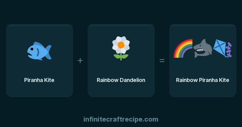How to make 🌈🦈🪁 Rainbow Piranha Kite in Infinite Craft - Rainbow ...