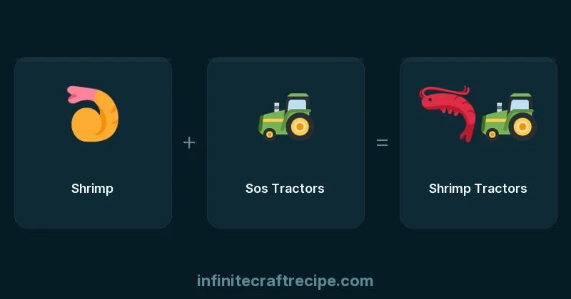 How to make 🦐🚜 Shrimp Tractors in Infinite Craft - Shrimp Tractors recipe