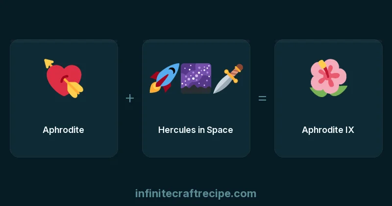 How to make 🌺 Aphrodite IX in Infinite Craft - Aphrodite IX recipe