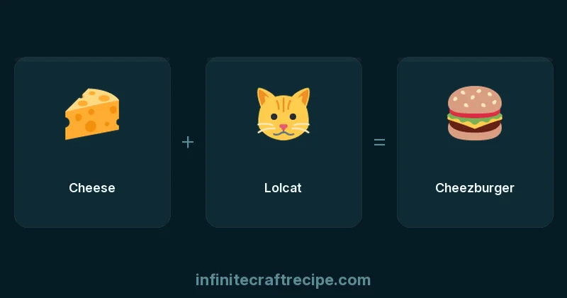 How to make 🍔 Cheezburger in Infinite Craft - Cheezburger recipe