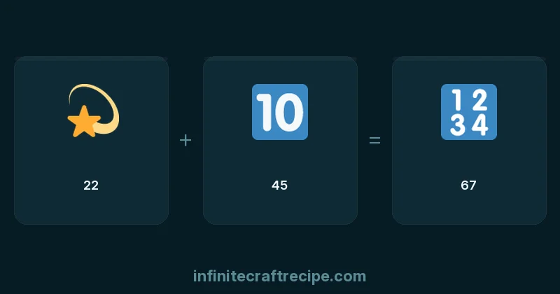 How to make 🔢 67 in Infinite Craft - 67 recipe