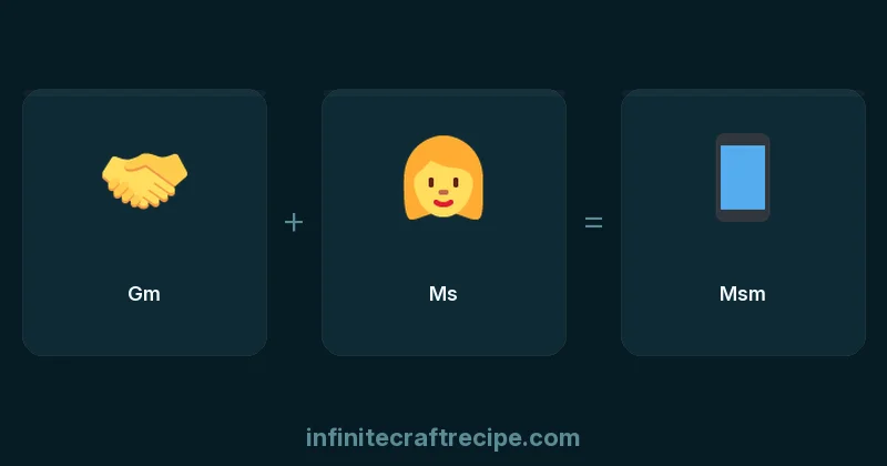 How to make 📱 Msm in Infinite Craft - Msm recipe