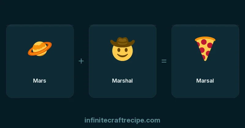 How to make 🍕 Marsal in Infinite Craft - Marsal recipe
