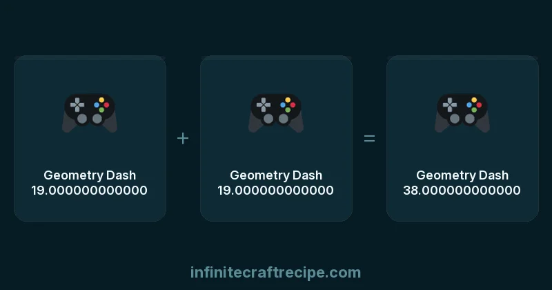 How to make 🎮 Geometry Dash 38.000000000000 in Infinite Craft ...